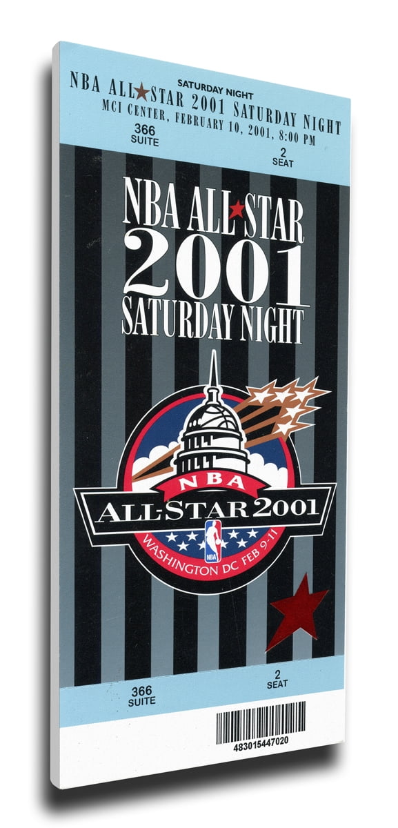 Washington Wizards 15" x 31" 2001 NBA All-Star Game Slam Dunk Contest ...