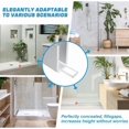120Pcs Transparent Acrylic Sheets Rectangle Clear 50x6.5x2.5mm diy ...