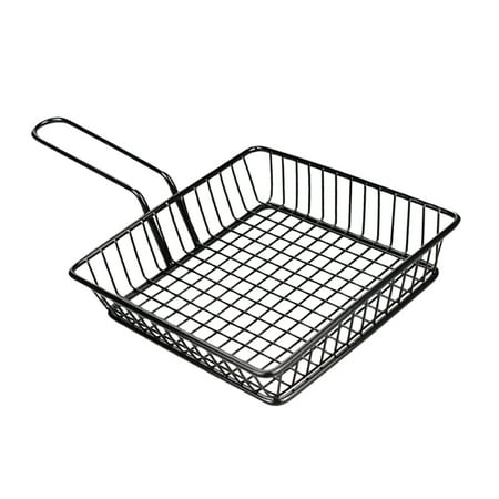 Metal Fry Basket Present Fried Food, Snacks Serving Basket, Black ...