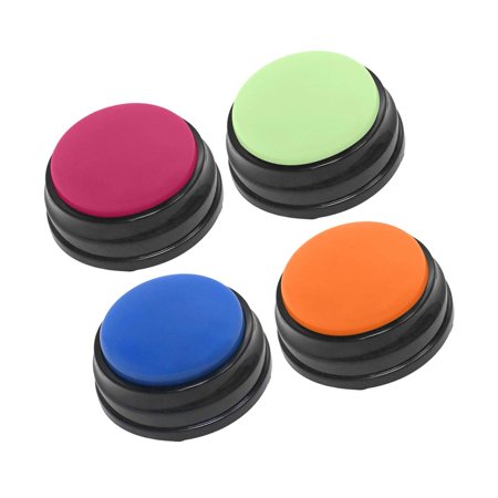 justharion 4Pcs Recordable Talking Buttons Communication Recording ...