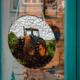 Acrylic Round Hanging Ornament Farm Tractor and Crops Design 1 Pack for ...