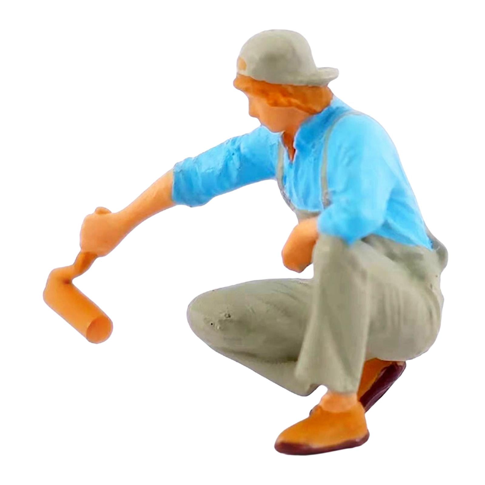 Resin 1:87 Miniature People Figurines, Painter Figurines Tiny People ...