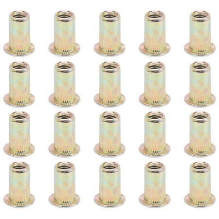 Color Zinc Plated Nutsert Flat Head Threaded Nutsert Kit Fastener Rivet ...