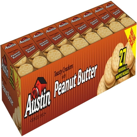 Austin® Toasty Crackers with Peanut Butter 27-1.38 oz. Packages ...