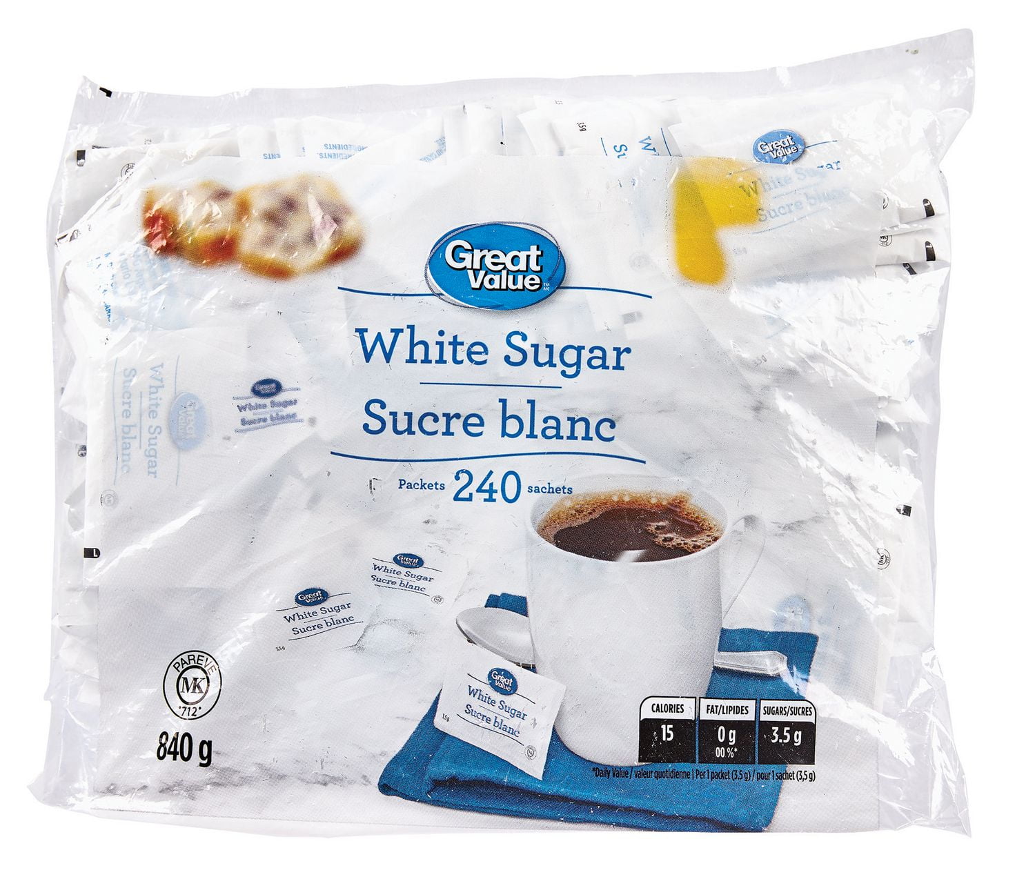 Great Value White Sugar Packets - Walmart.ca