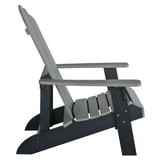 AmeriHome Outdoor Two Tone Adirondack Chair with Durable Simulated Wood ...