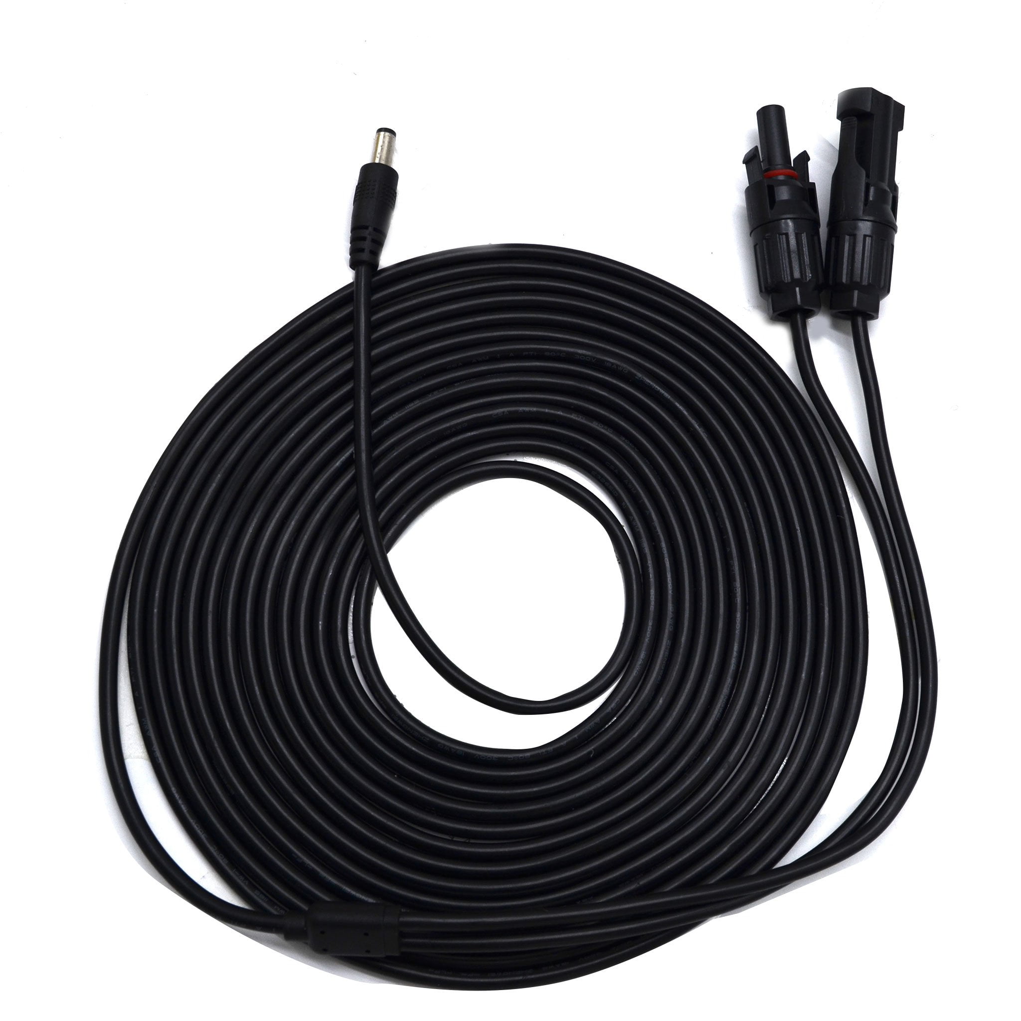LionCooler PV Solar Panel Cable, 20FT 5.5mm x 2.1mm - Walmart.com