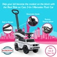 Best Ride On Cars Mercedes G-Wagon 3 in 1 Push Car, Kids Stroller with ...