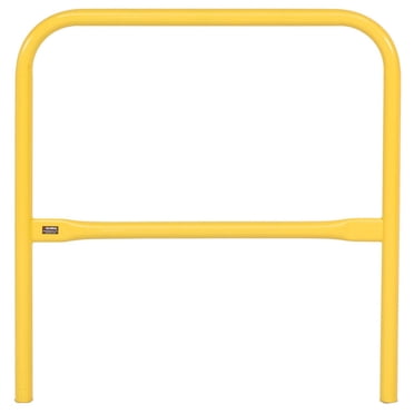Global Industrial 96"L Pedestrian Barrier, Steel, Yellow - Walmart ...