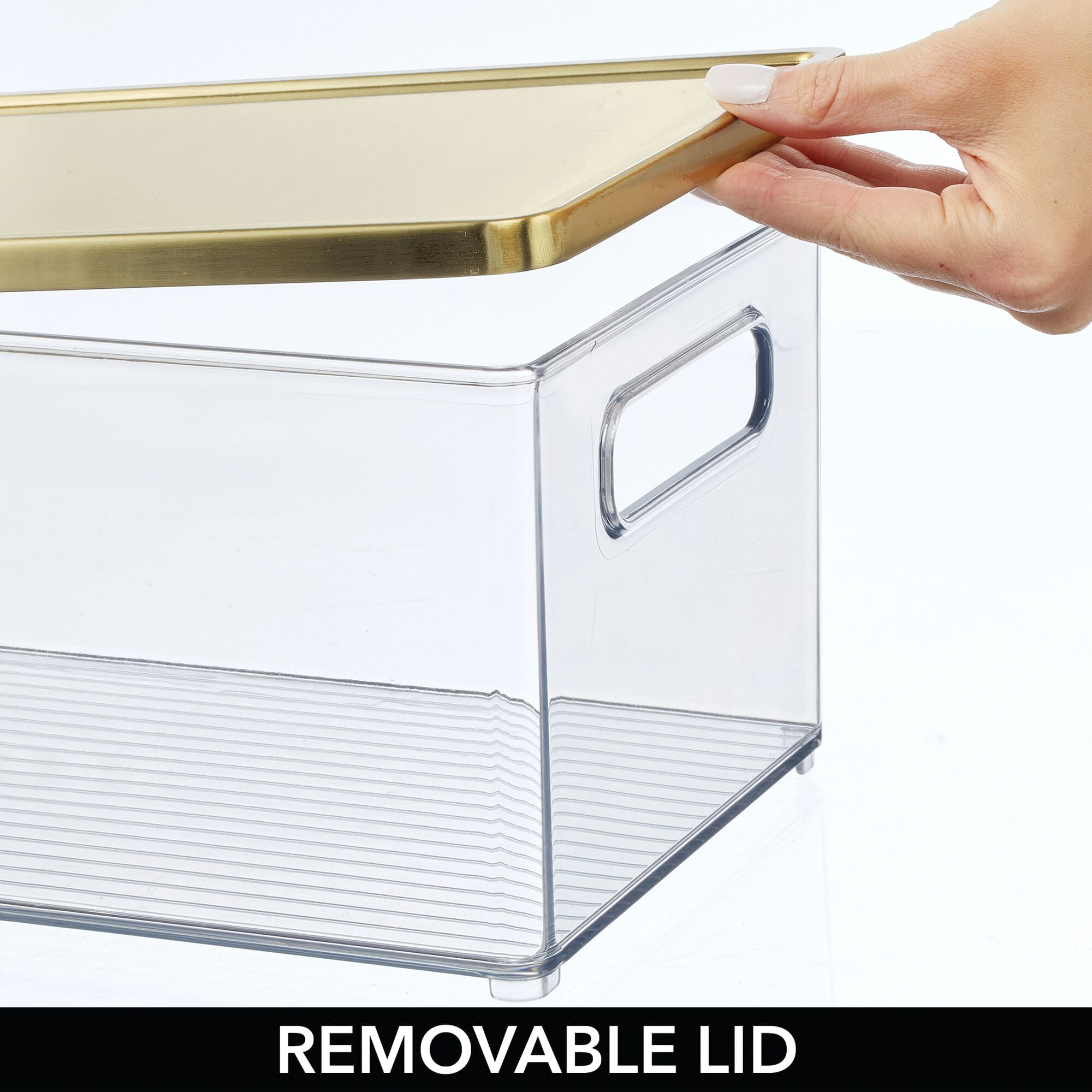 Buy Mdesign Plastic Stackable Kitchen Pantry Cabinet Refrigerator