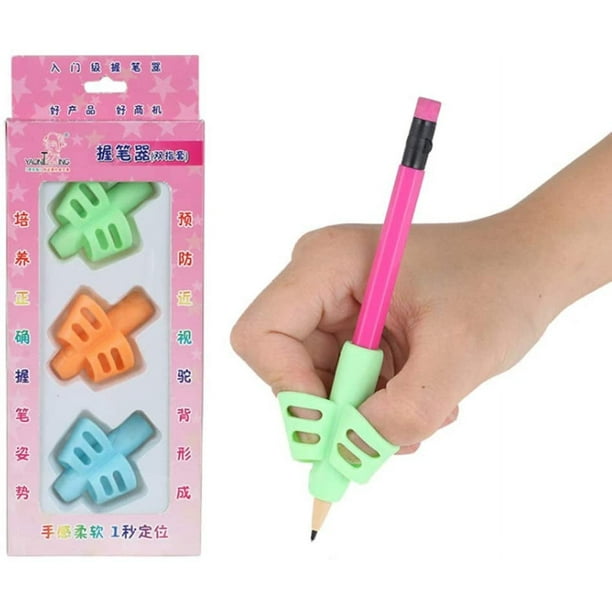 LAICAIW Pack of 3 Silicone Pencil Grips, Ergonomic Pen Grips for ...