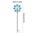 Bwiyojiz Home Decor, 39.3 In Rotating Wrought Iron Garden Windmill ...