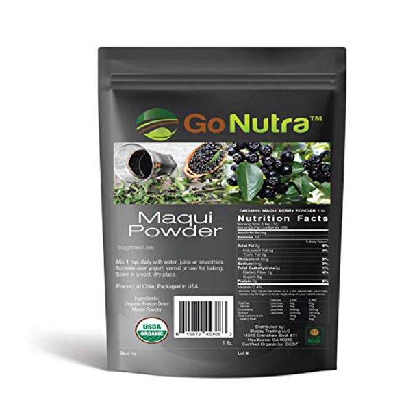Organic Maqui Berry Powder 1lb - Freeze Dried Antioxidants Polyphenols ...