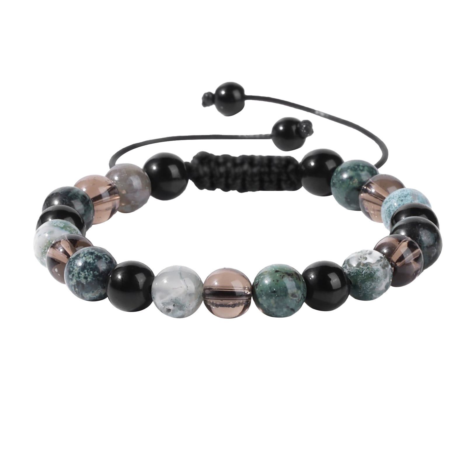 Click here for Sifdseng Natural Stone Beads Woven Bracelet Charm... prices