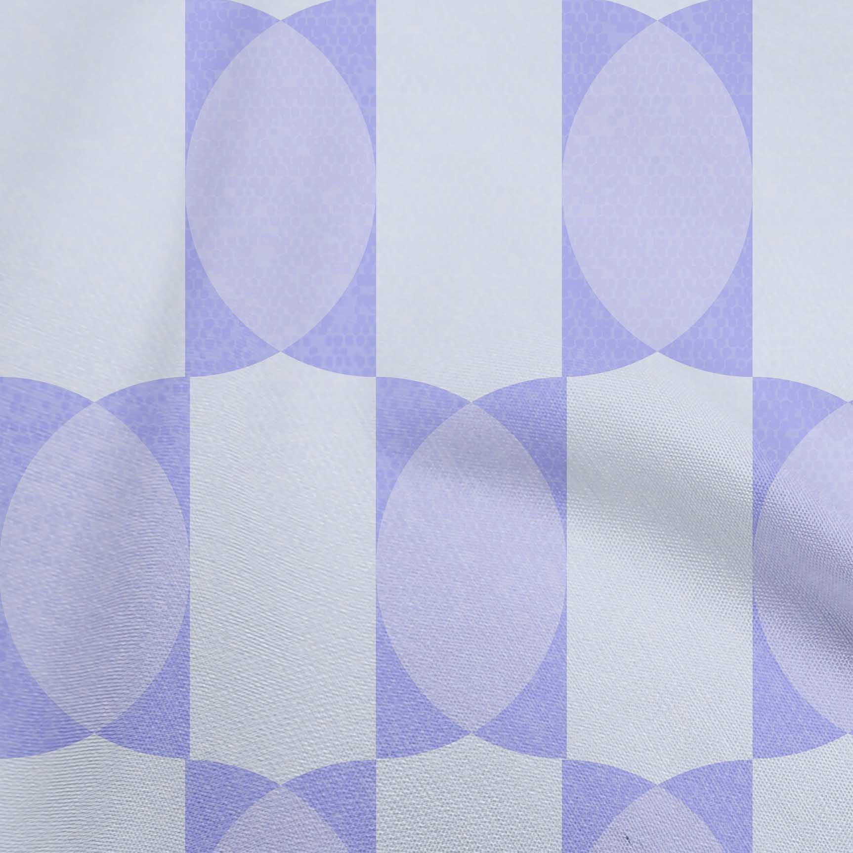oneOone Viscose Chiffon Purple Fabric Geometric Allover Shape Fabric ...