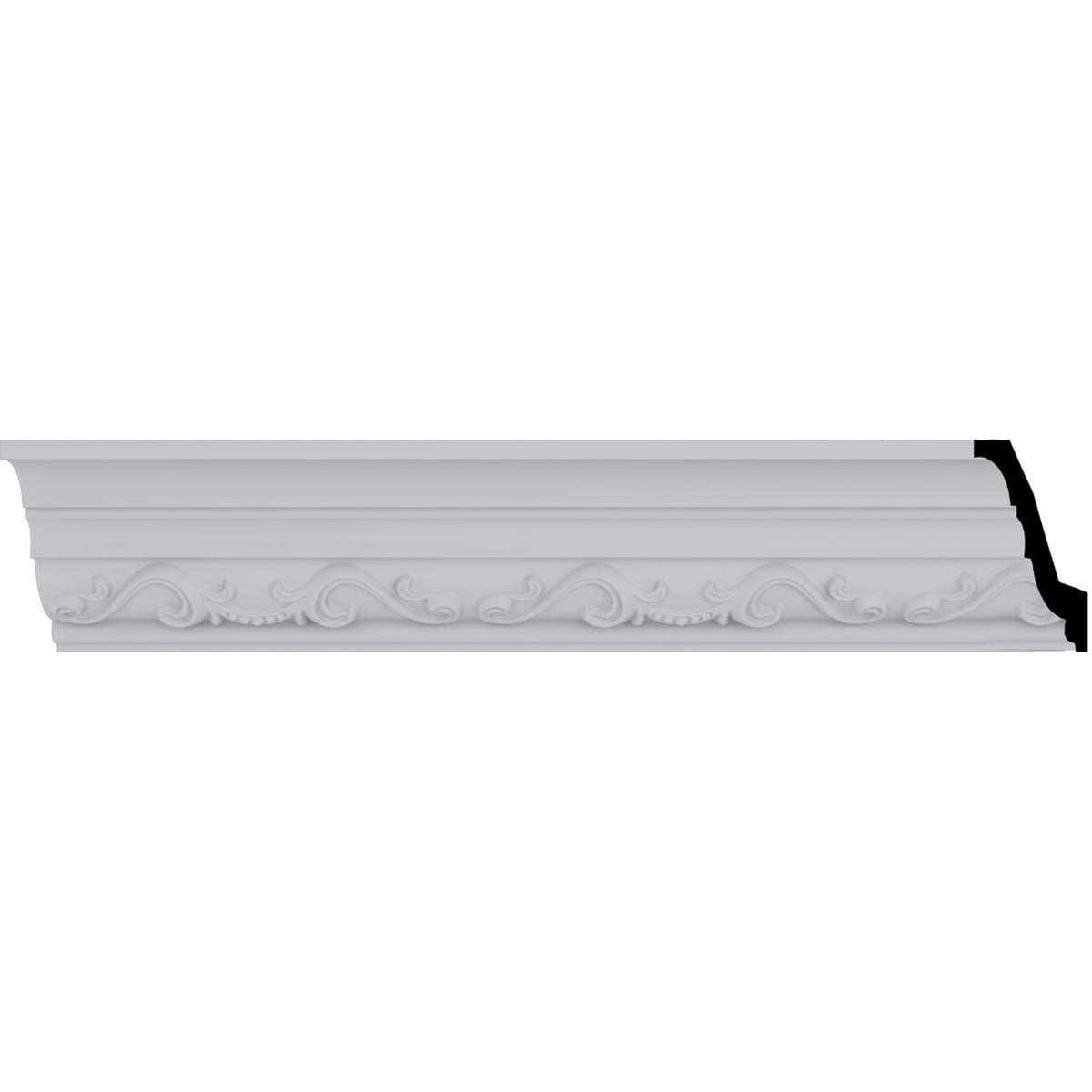2 7/8"H x 2 3/4"P x 4"F x 94 1/2"L Caputo Crown Moulding - Walmart.com