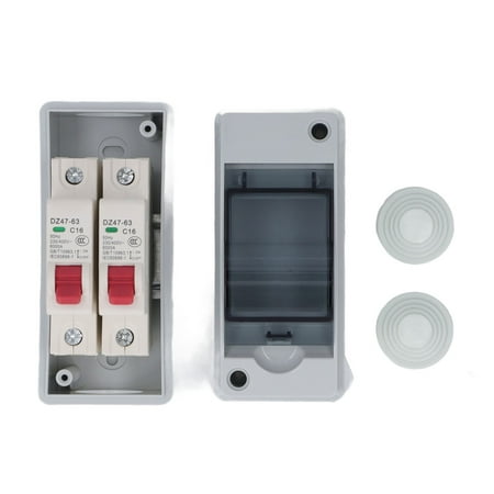 DZ47 63 Miniature Circuit Breaker 2 Way MCB C Type Waterproof Leakage ...