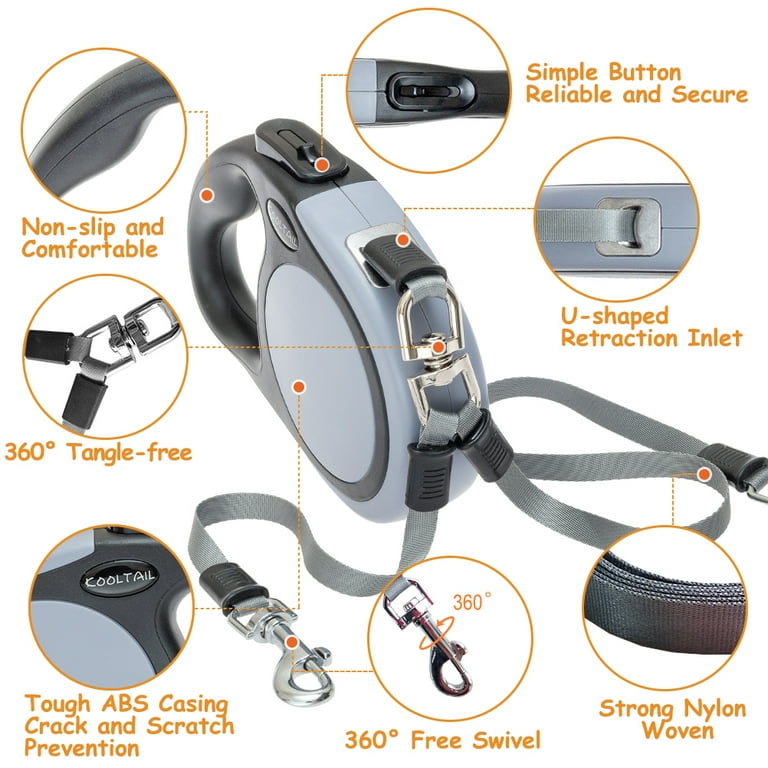 Dual Retractable Dog Leash