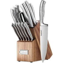 Cuisinart 15pc Stainless Steel Hollow Handle Cutlery Block Set - Soft ...