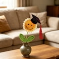 Handmade Crochet Sunflower Bouquet Artificial Flower with Smiling Face ...