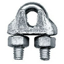 Peerless 4503640 3/8" Cable Clips, 10 Pack, Zinc Plated Malleable Wire ...