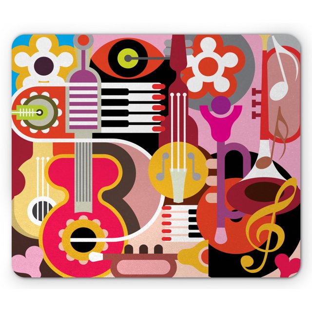 Music Mouse Pad, Complex Graphic with Various Musical Properties ...