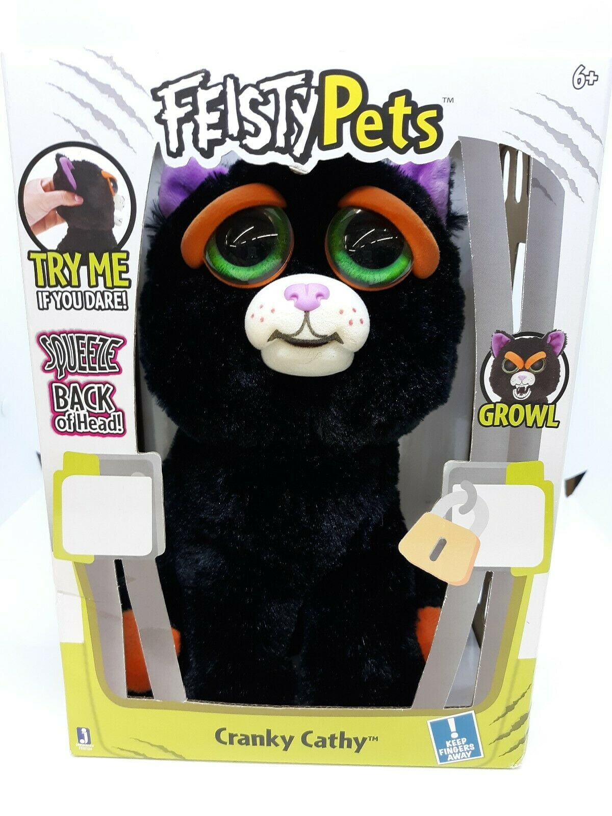 Feisty Pets Black Cat Cranky Cathy 10" Plush | Walmart Canada