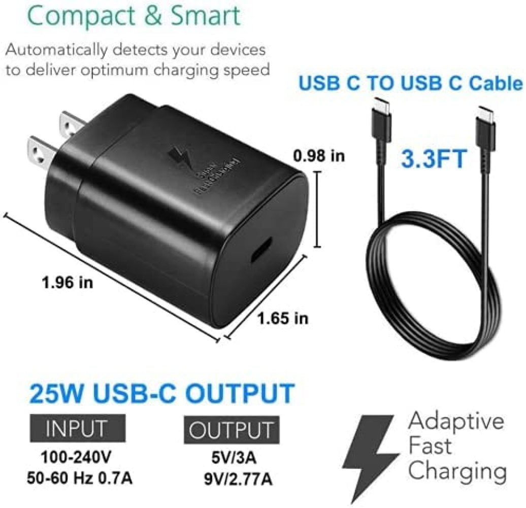 Buy Fast Adaptive Wall Adapter 25W Charger for ZTE Nubia Red Magic 6 ...