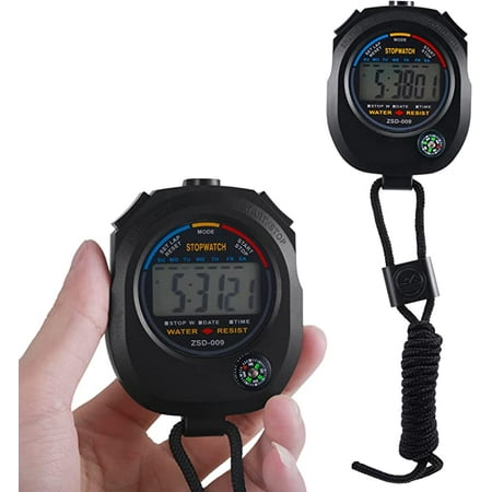 Multi-Function Digital Sport Stopwatch Large Display Training ...
