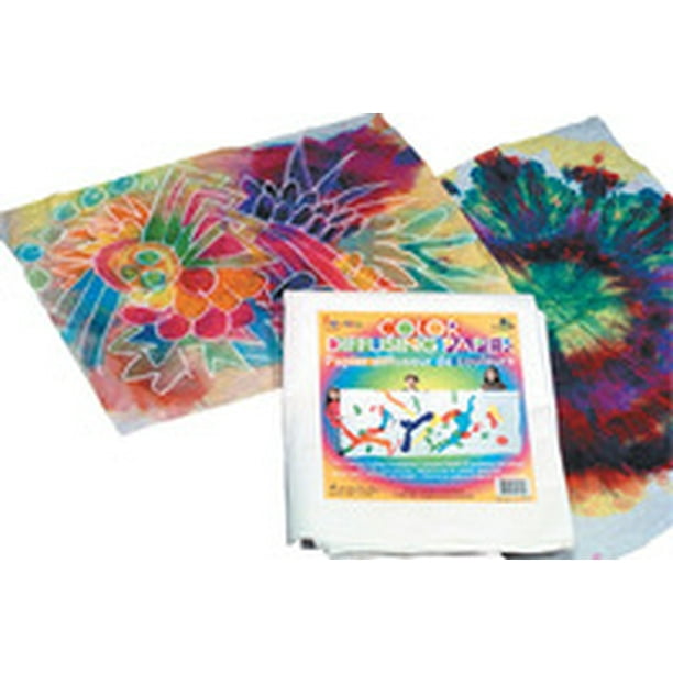 Roylco Color Diffusing Paper, 9 x 12 Inches, White, 50 Sheets - Walmart.com