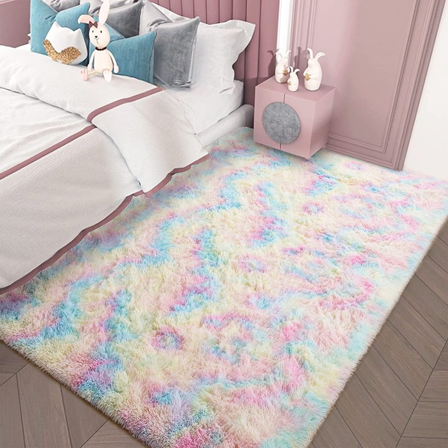 Click here for Heily Girls Rug For Bedroom Kids Room Luxury Fluff... prices