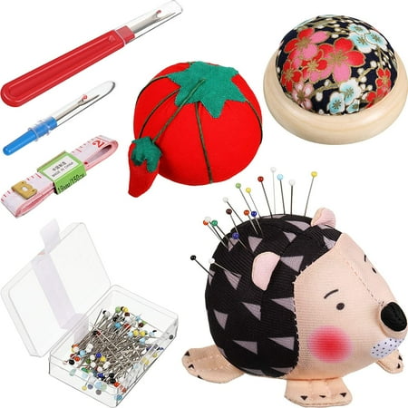 7 Pieces Pin Cushion Tools Kits Include Hedgehog-Shaped Cute Pin ...