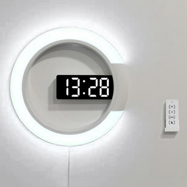 Espejo LED Colco reloj de pared digital 12 pulgadas | Bodega Aurrera en ...