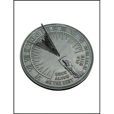 Rome Classic Octagonal Sundial, Polished Brass, 10"L - Walmart.com