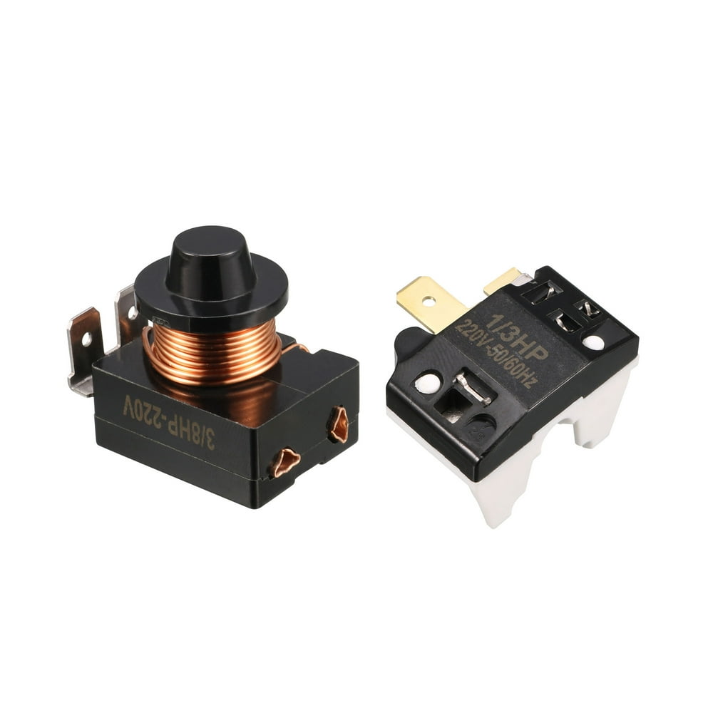 Refrigerator Start Relay 3/8HP 280W + Compressor Thermal Overload ...