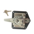 BESTYASH Black Solid Structure Trailer Lock with T Handle Anti Theft ...