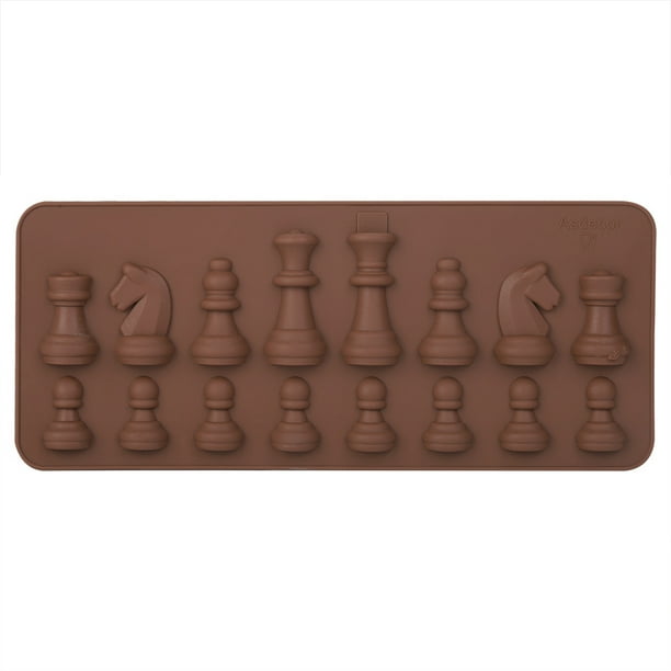 Silicone Chocolate Mold, International Chess Shapes Chocolate Cake Ice ...