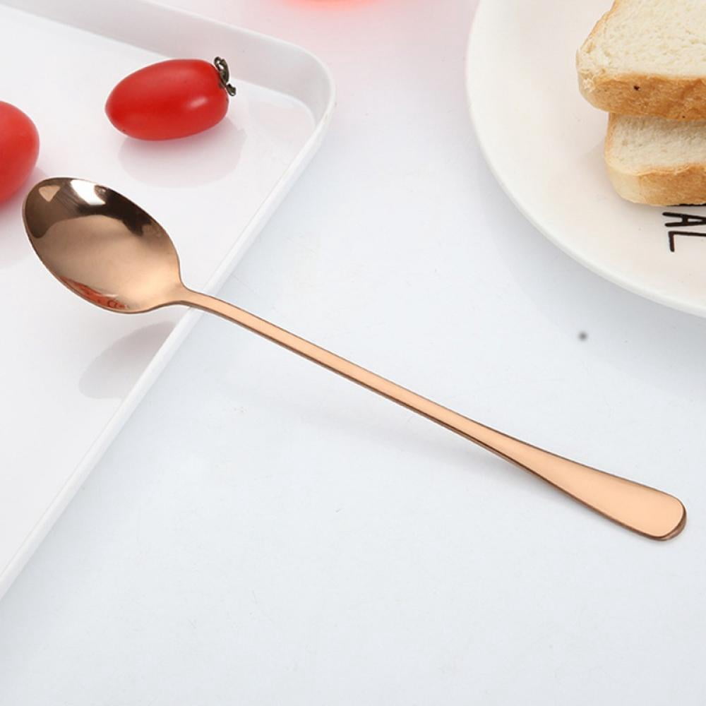 Dragonus 8-inch Long Handle Ice Tea Spoon 410 Stainless Steel Spoon for ...