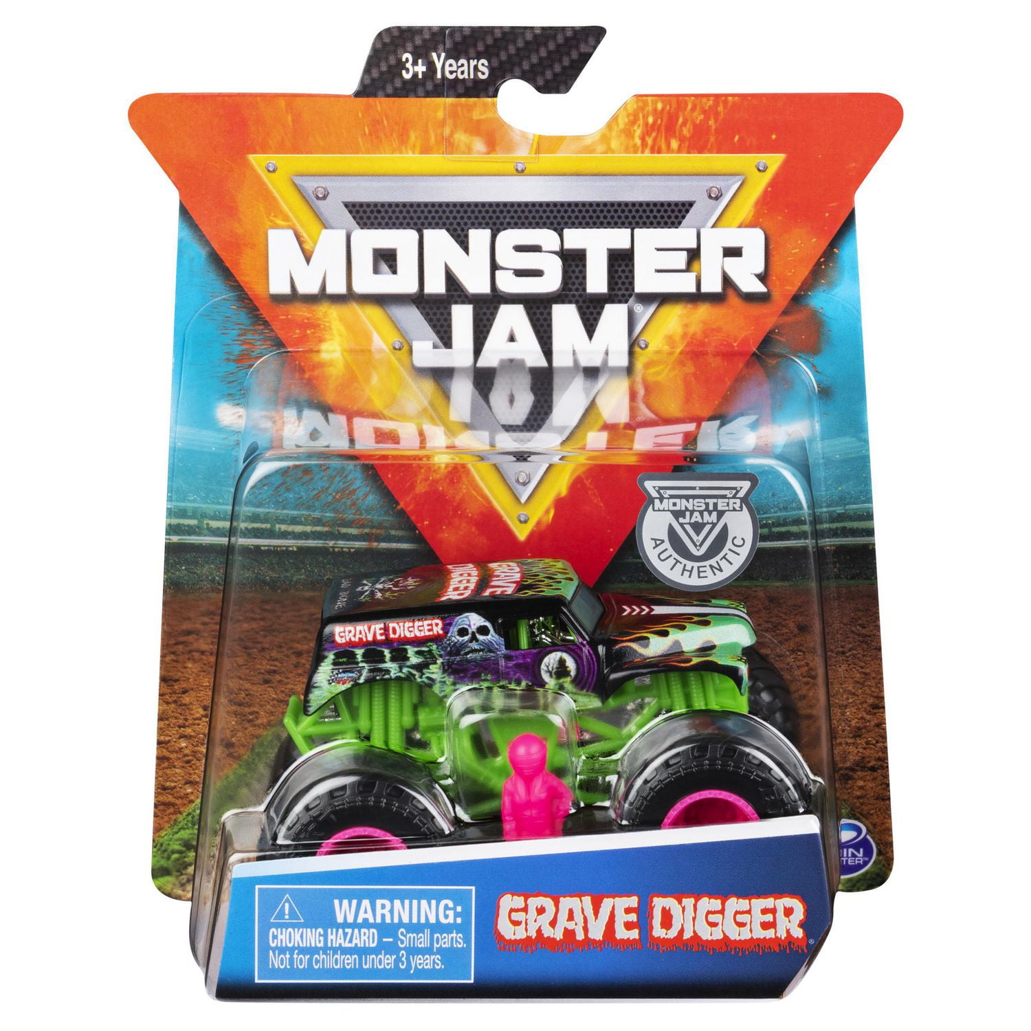 Monster Jam, Official Grave Digger Monster Truck, Die-Cast Vehicle ...