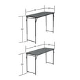 20" x 48" Adjustable Height PVC Top Table, Black - Walmart.com
