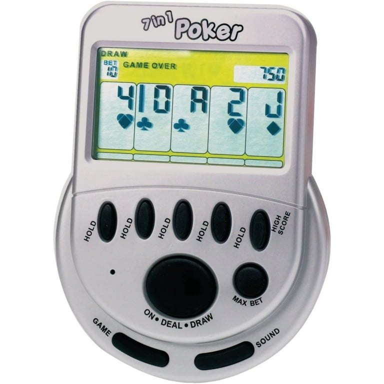 Handheld electronic poker game store