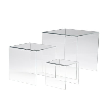 Set of 3 Clear Acrylic Large Display Risers (Pack of 6) - Walmart.com