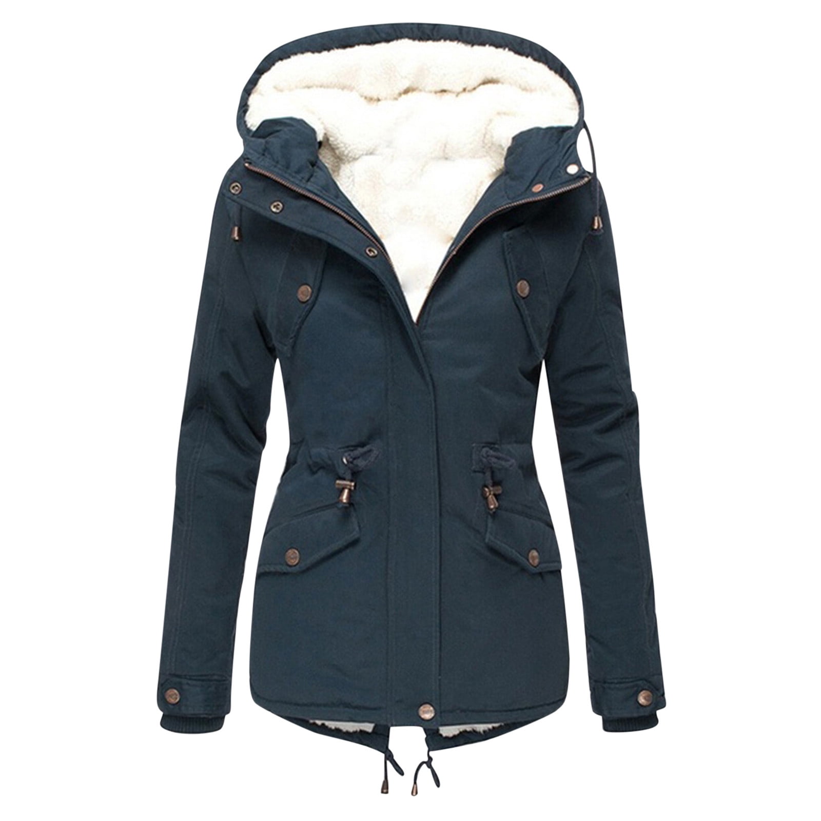Click here for Cehvom Casual Womens Winter Solid Hooded Drawstrin... prices