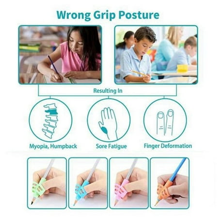 16Pcs Pencil Grips Kids Handwriting Grip Posture Correction Aid Tool ...