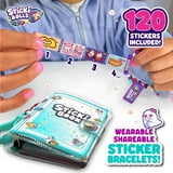 STICKI ROLLS Sticker Book, Wearable Holographic Sticker Bracelet, 50 ...