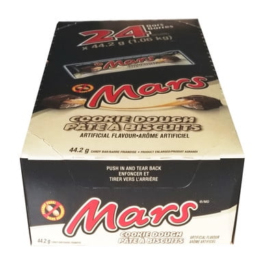 Mars Cookie Dough Chocolate Bars - 24pk x 44.2g, 1 Box (1.06kg ...