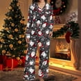 Aellinatey Christmas Pajamas Women's Two-Piece Christmas Pajamas Long ...