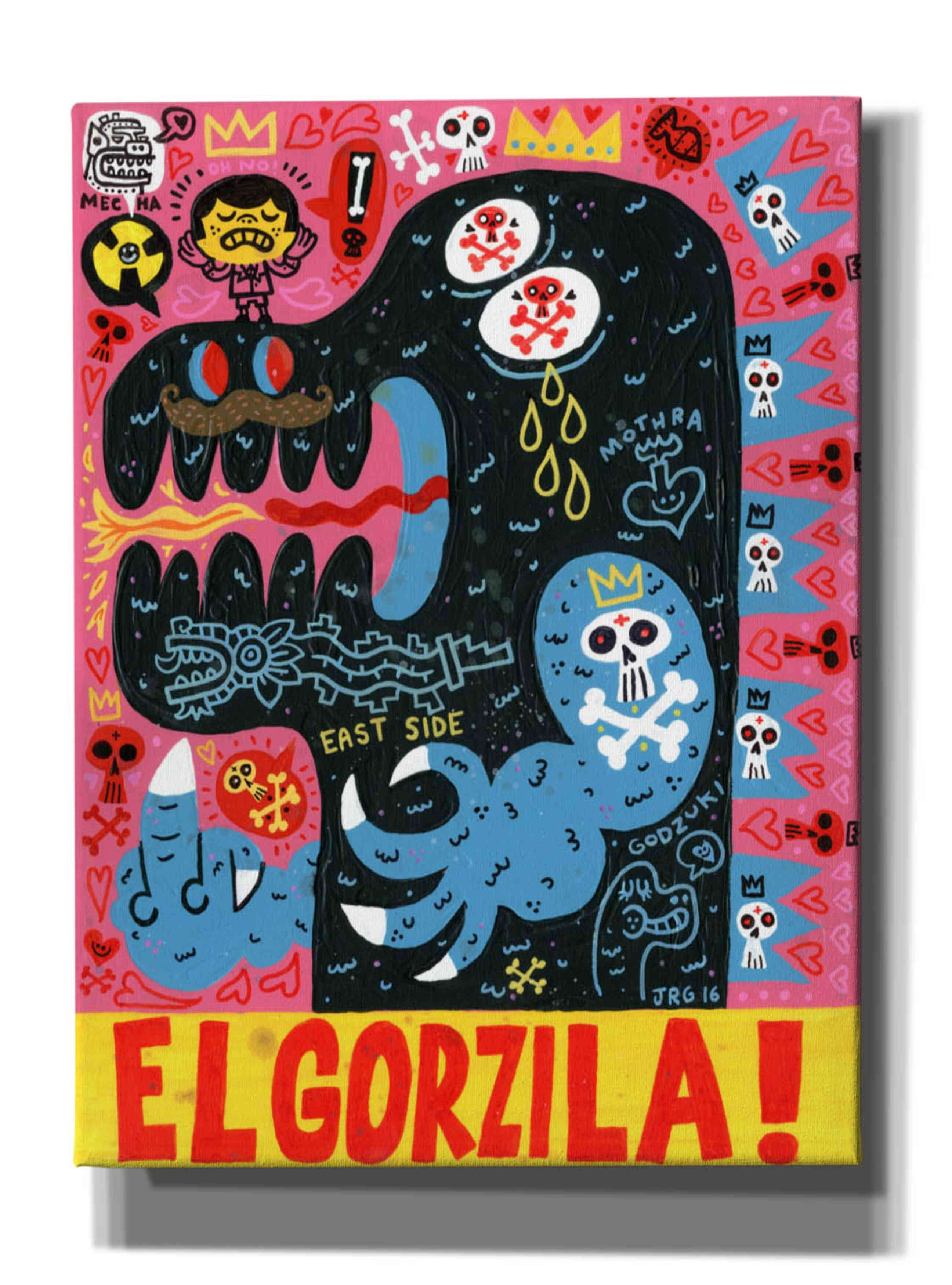 Epic Graffiti 'Monstro' by Jorge R. Gutierrez, 40"x54" - Walmart.com