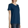 Hanes Womens Relaxed Fit Authentic Essentials Short Sleeve V Neck T Shirt