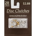 20 Piece Gold and Silver Tone Clutch Disc Earring Backs - Walmart.com